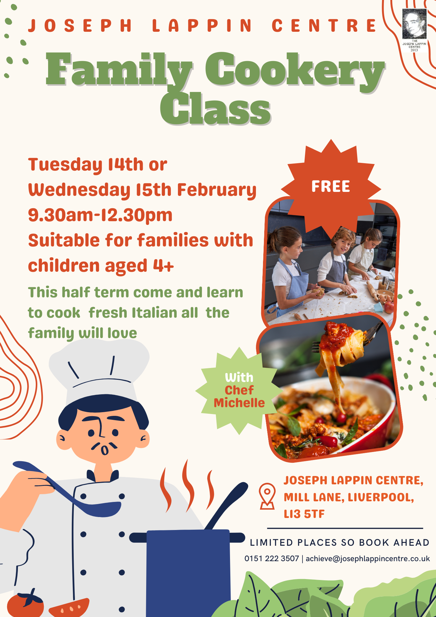 Half Term Cookery Classes for Families on Free School Meals - St ...